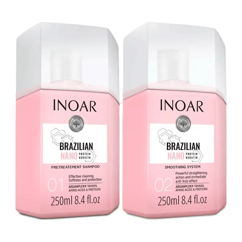 INOAR Nano Protein Keratin-Kit 2x250ml | Formaldehyd-frei