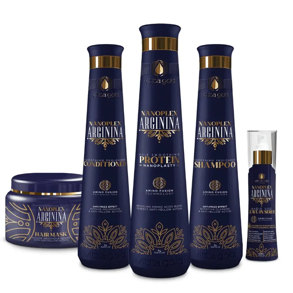 Vitta Gold Nanoplex Arginine Set 3590ml - Smooth and Strong Hair