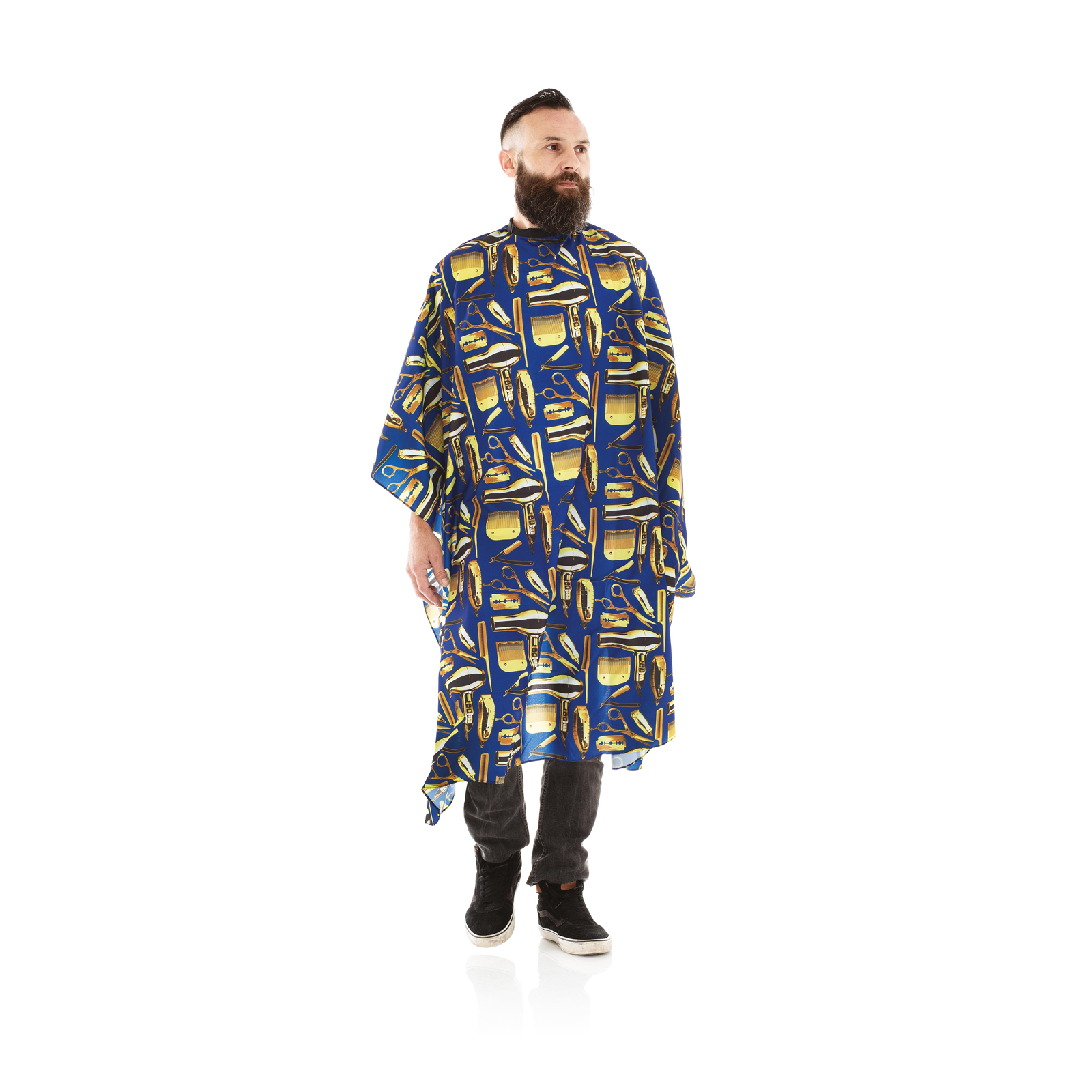 Blue Barber Cape | Xanitalia Twin Blue Professional Cape 140x160 cm